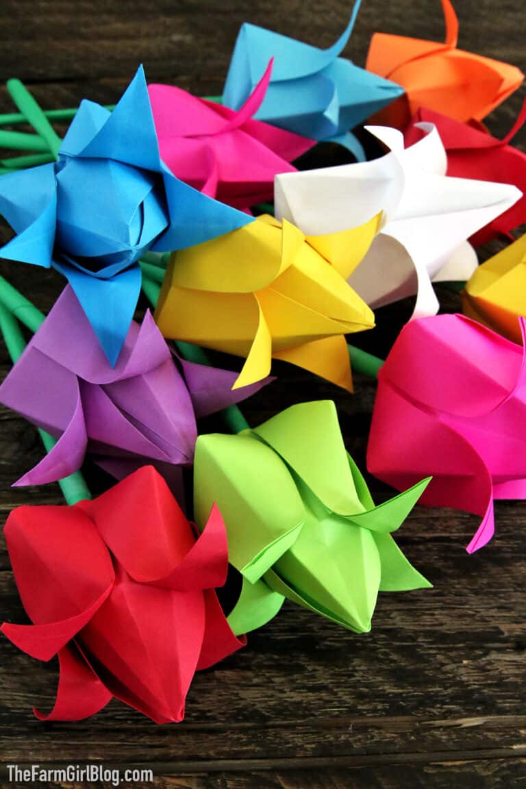 Easy Paper Tulips (Beginner and Kid-Friendly Tutorial)